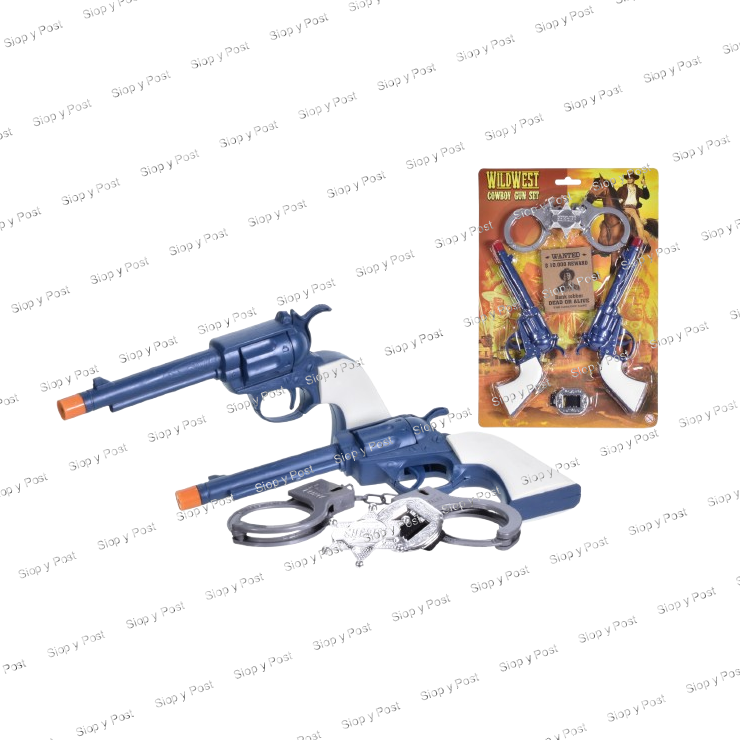 Wild West 2 gun Sheriff set – Siop Y Post