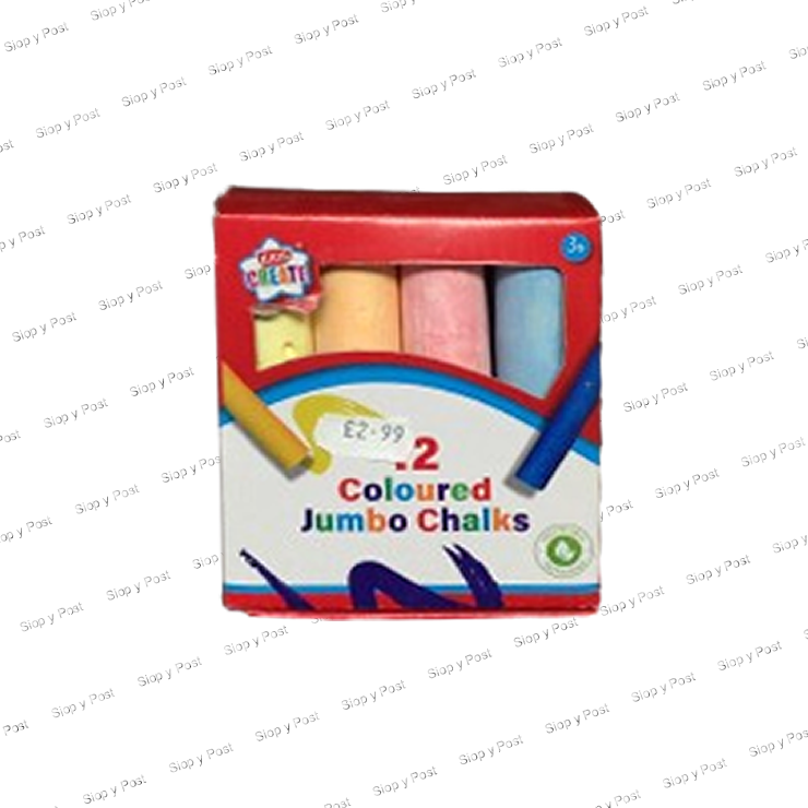 Jumbo chalks 12 pack – Siop Y Post