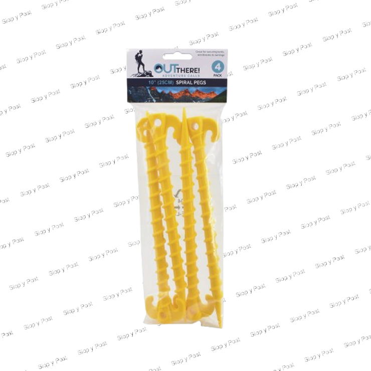 Spiral tent pegs – Siop Y Post